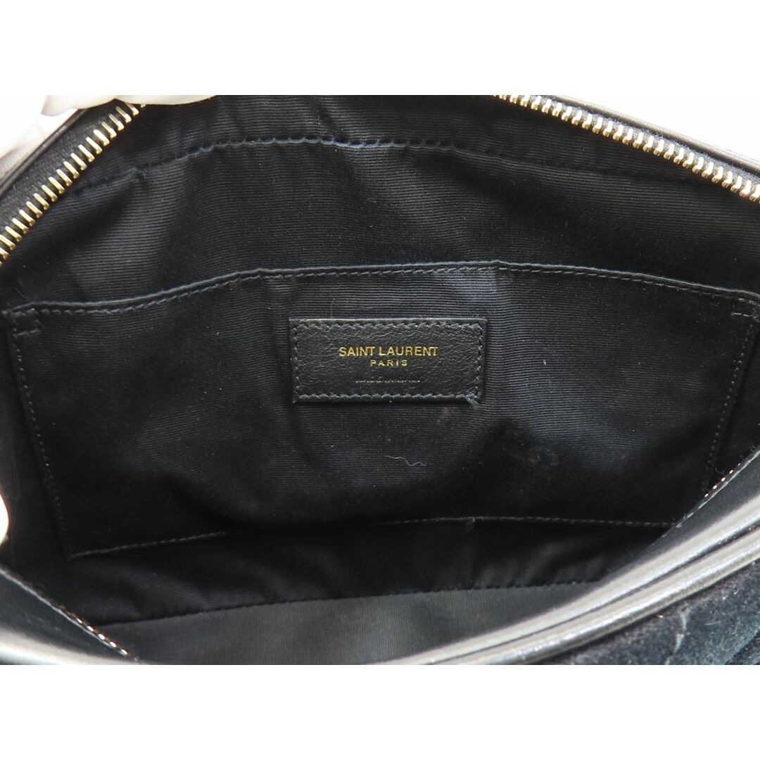 SAINT LAURENT - 【新着】サンローラン 612544 ベロア×レザー SAINT LAURENT - 【新着】サンローラン 612544 ベロア×レザー