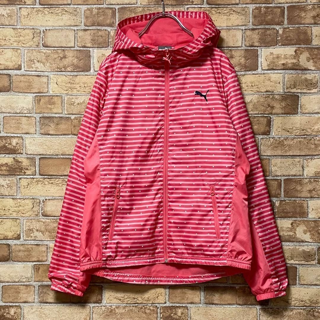 PUMA - PUMA プーマ ナイロンジャケット パーカー 刺繍ロゴ PUMA - PUMA プーマ ナイロンジャケット パーカー 刺繍ロゴ