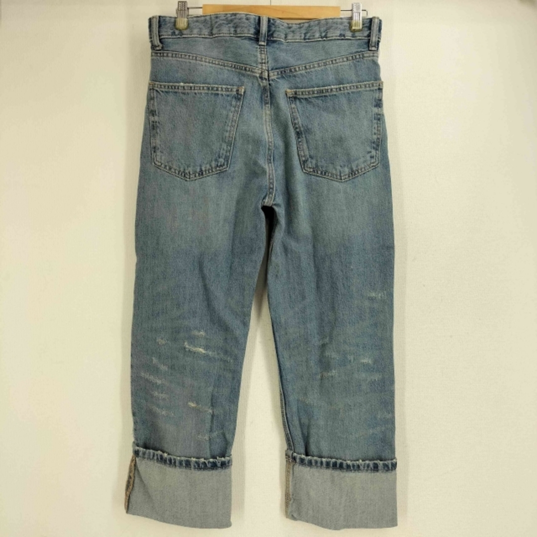 ZARA - ZARA(ザラ) ダメージ加工 ワイドデニムパンツ レディース ZARA - ZARA(ザラ) ダメージ加工 ワイドデニムパンツ レディース