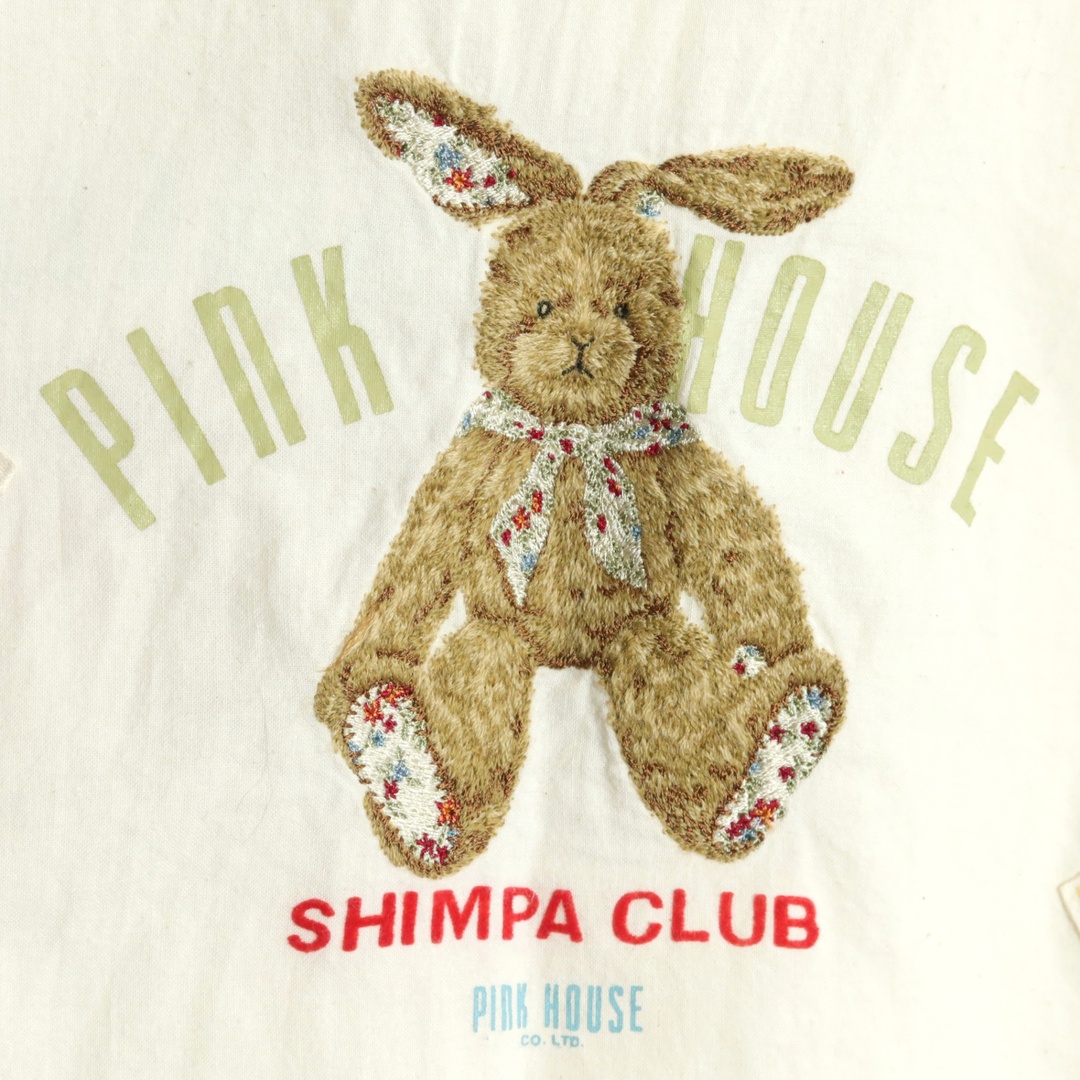 PINK HOUSE - ピンクハウス☆ウサギワッペンフードブラウス PINK HOUSE - ピンクハウス☆ウサギワッペンフードブラウス