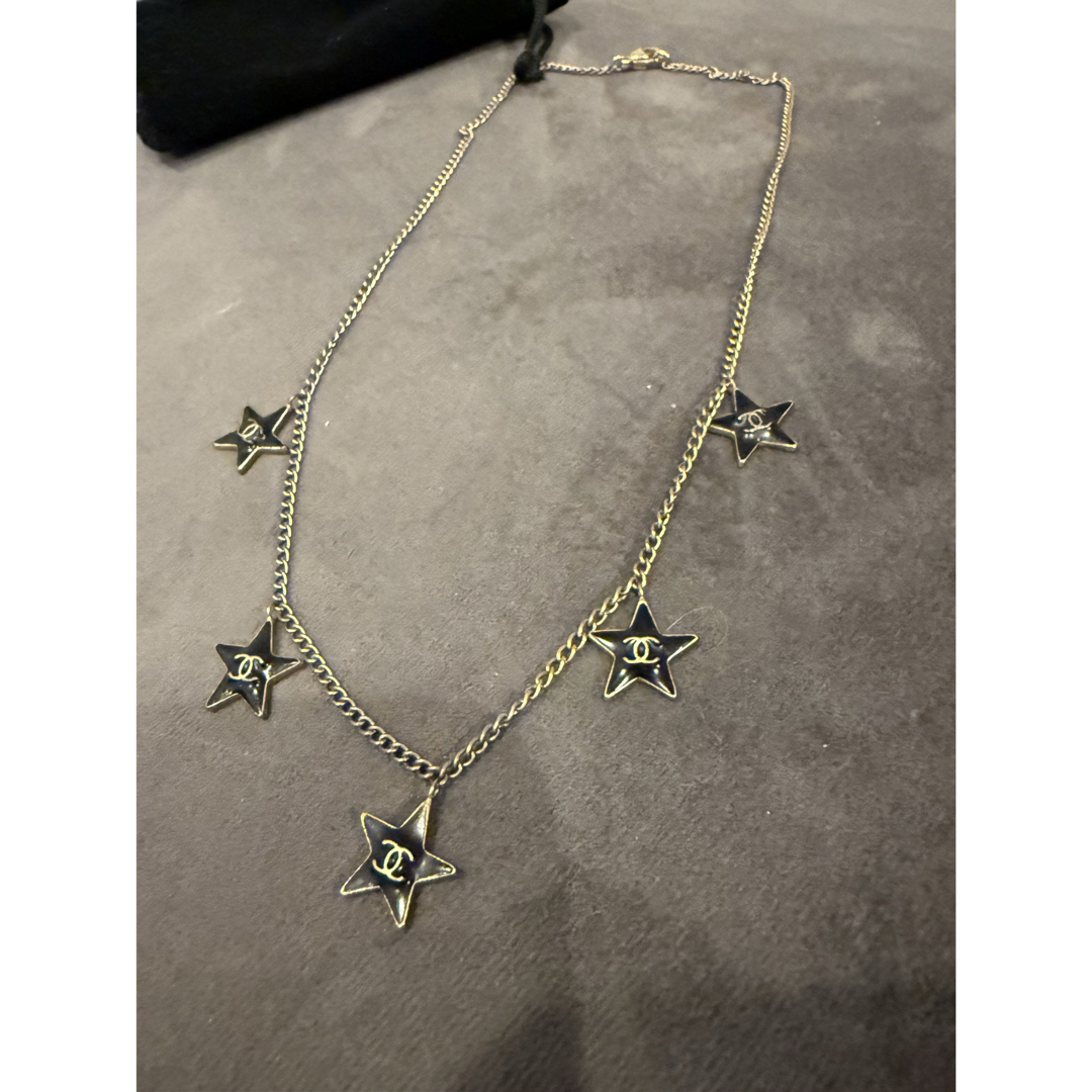 CHANEL - CHANEL coco 5スター チャーム ネックレス ゴールド CHANEL - CHANEL coco 5スター チャーム ネックレス ゴールド