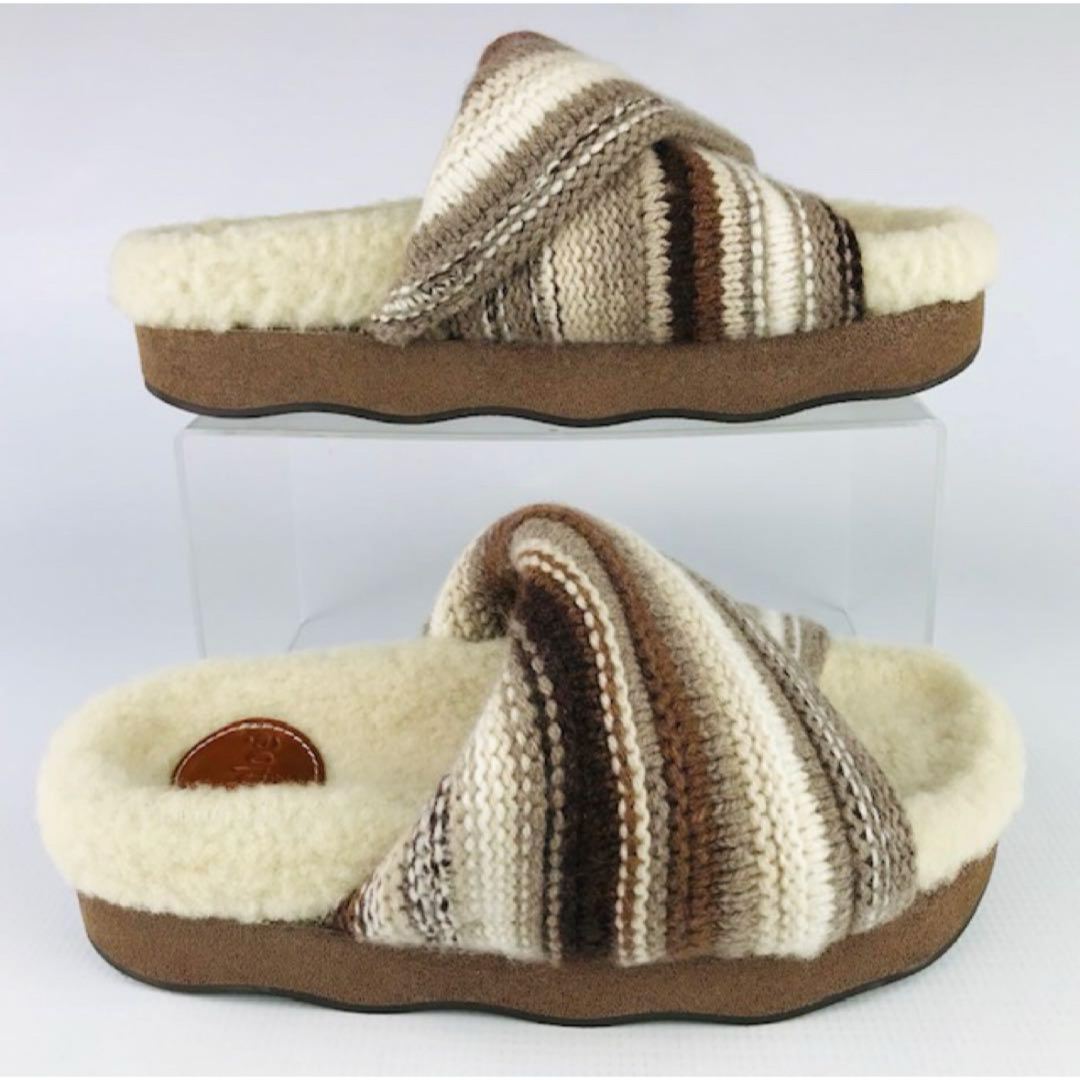 Chloe - 美品☆クロエ・WAVYニットストラップ ボア プラット Chloe - 美品☆クロエ・WAVYニットストラップ ボア プラット
