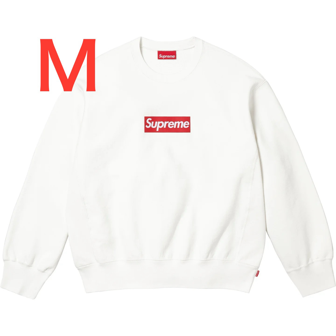 Supreme - Supreme Washed Box Logo Crewneck White Mの通販 by Supreme - Supreme Washed Box Logo Crewneck White Mの通販 by