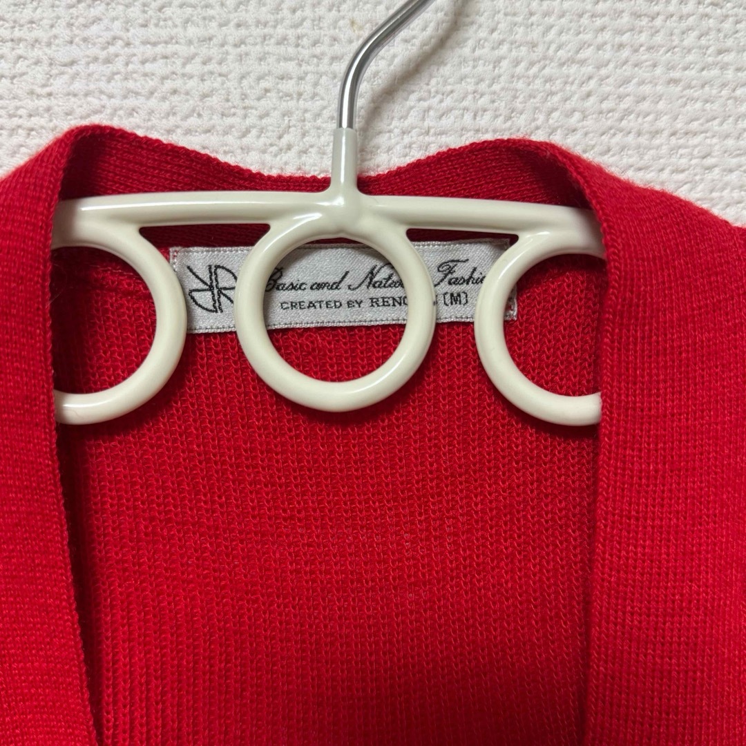 00S レナウン * レッド ニット カーディガン 新年 平成レトロ 00S レナウン * レッド ニット カーディガン 新年 平成レトロ