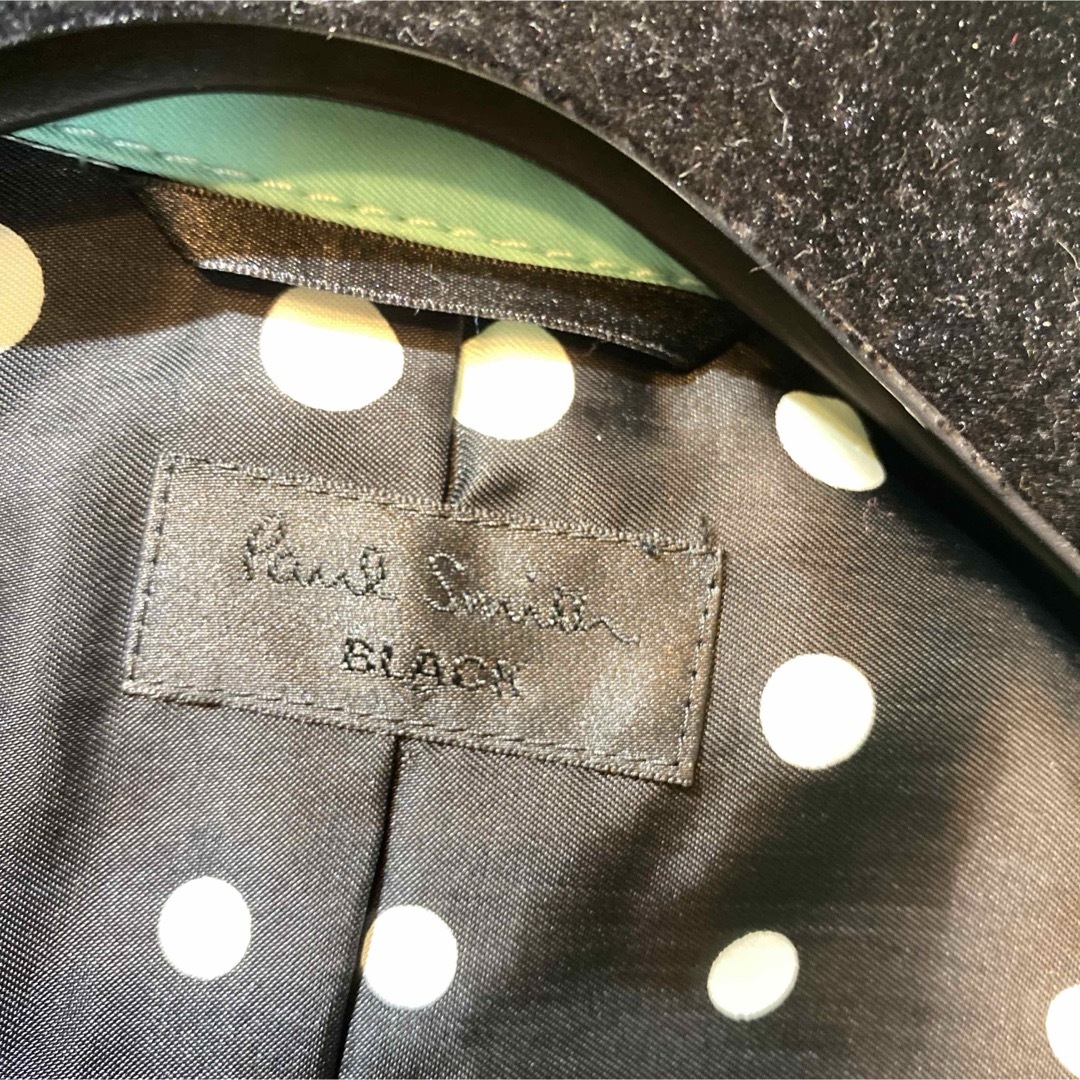 Paul Smith - ポールスミス ブラック トレンチコート ドット柄 Paul Smith - ポールスミス ブラック トレンチコート ドット柄