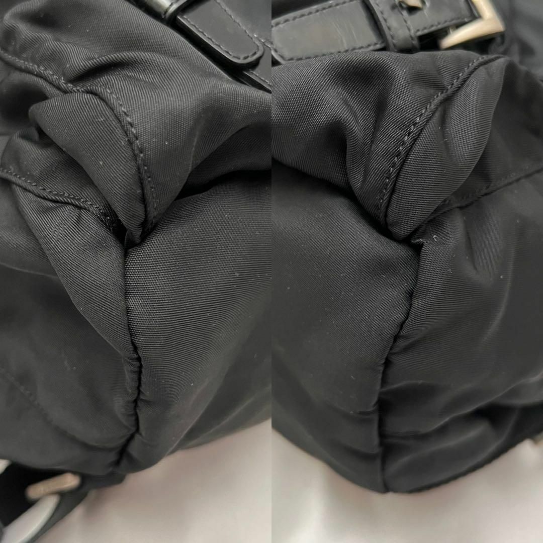 PRADA - ✨定番・極美品✨プラダ 巾着リュック 三角プレート PRADA - ✨定番・極美品✨プラダ 巾着リュック 三角プレート