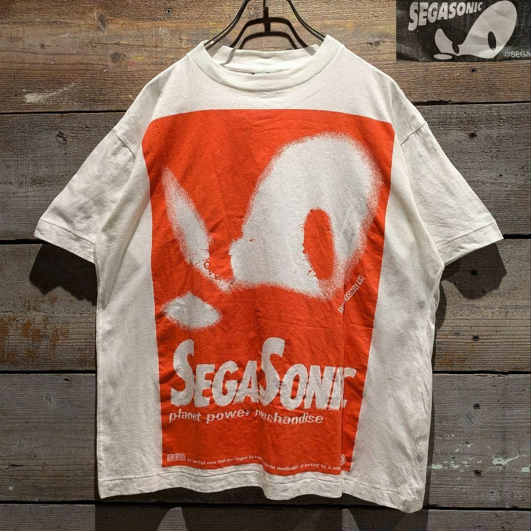 SEGA - 90s SEGA ソニックザヘッジホッグ プリント Tシャツ SEGA - 90s SEGA ソニックザヘッジホッグ プリント Tシャツ