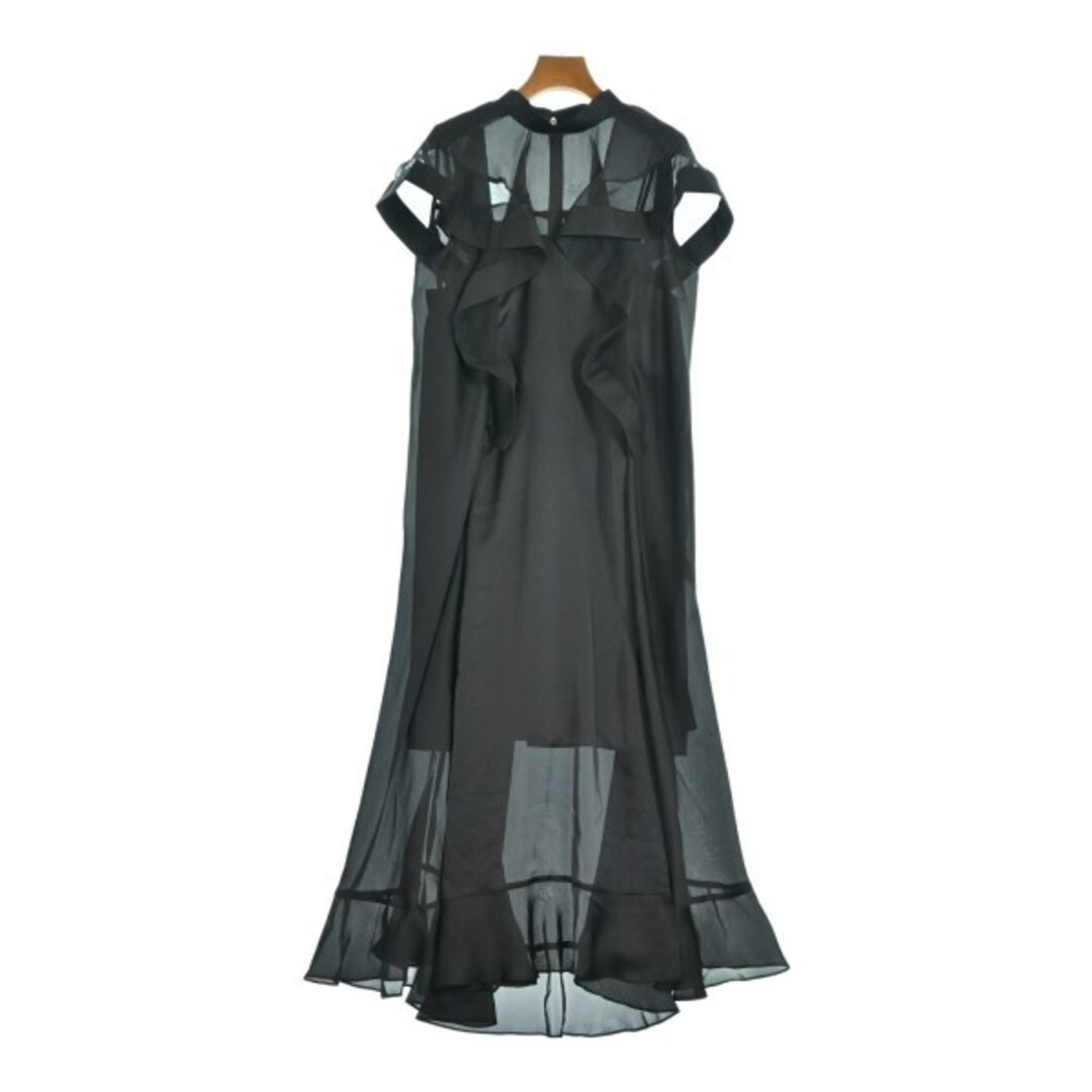 sacai - sacai サカイ ワンピース 3(L位) 黒 【古着】【中古】の sacai - sacai サカイ ワンピース 3(L位) 黒 【古着】【中古】の
