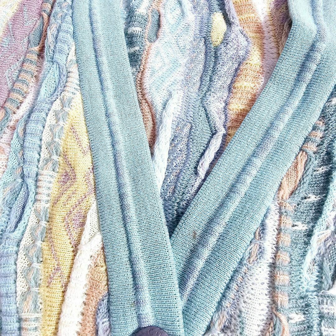 COOGI - 【良品】クージー 3Dニット カーディガン アースカラー COOGI - 【良品】クージー 3Dニット カーディガン アースカラー