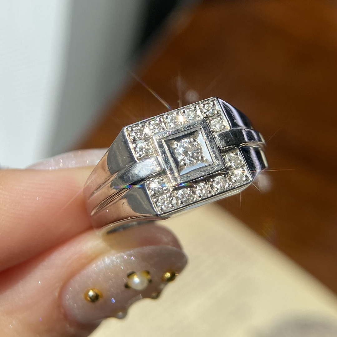 CITIZEN - 【買取店】シチズンジュエリー Pt900 印台 ダイヤ CITIZEN - 【買取店】シチズンジュエリー Pt900 印台 ダイヤ