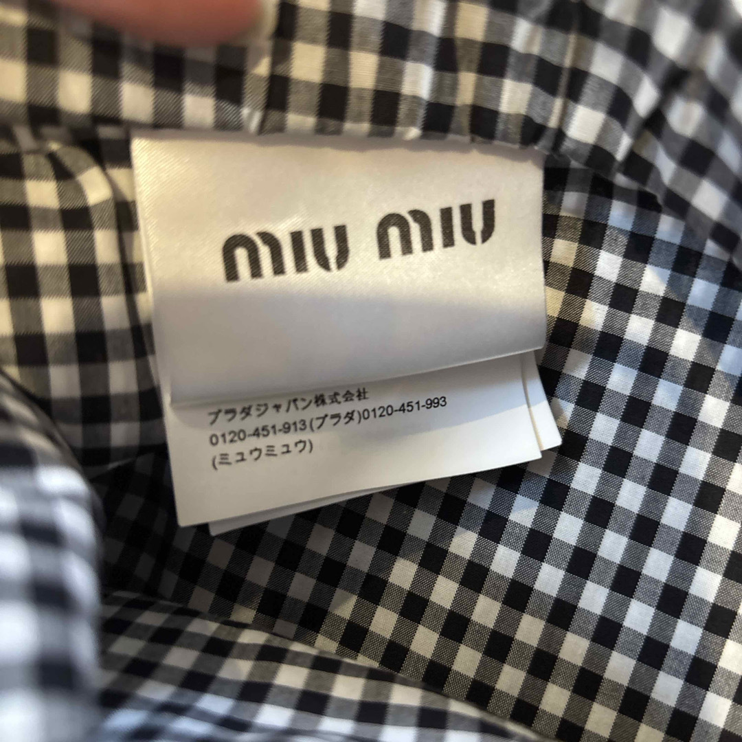 MIU MIU - miumiu ミュウミュウ ギンガムチェックスカート MIU MIU - miumiu ミュウミュウ ギンガムチェックスカート