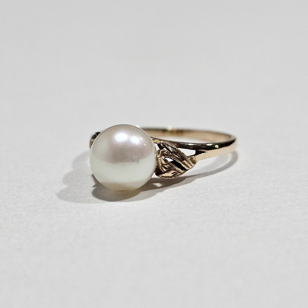 MIKIMOTO - 1626 ミキモトパールリングK14YGイエローゴールド14 MIKIMOTO - 1626 ミキモトパールリングK14YGイエローゴールド14