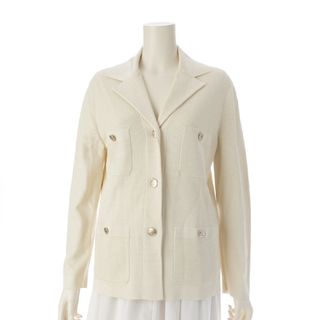 CHANEL - シャネル 20A ビスコース ココマークボタン 4ポケット CHANEL - シャネル 20A ビスコース ココマークボタン 4ポケット