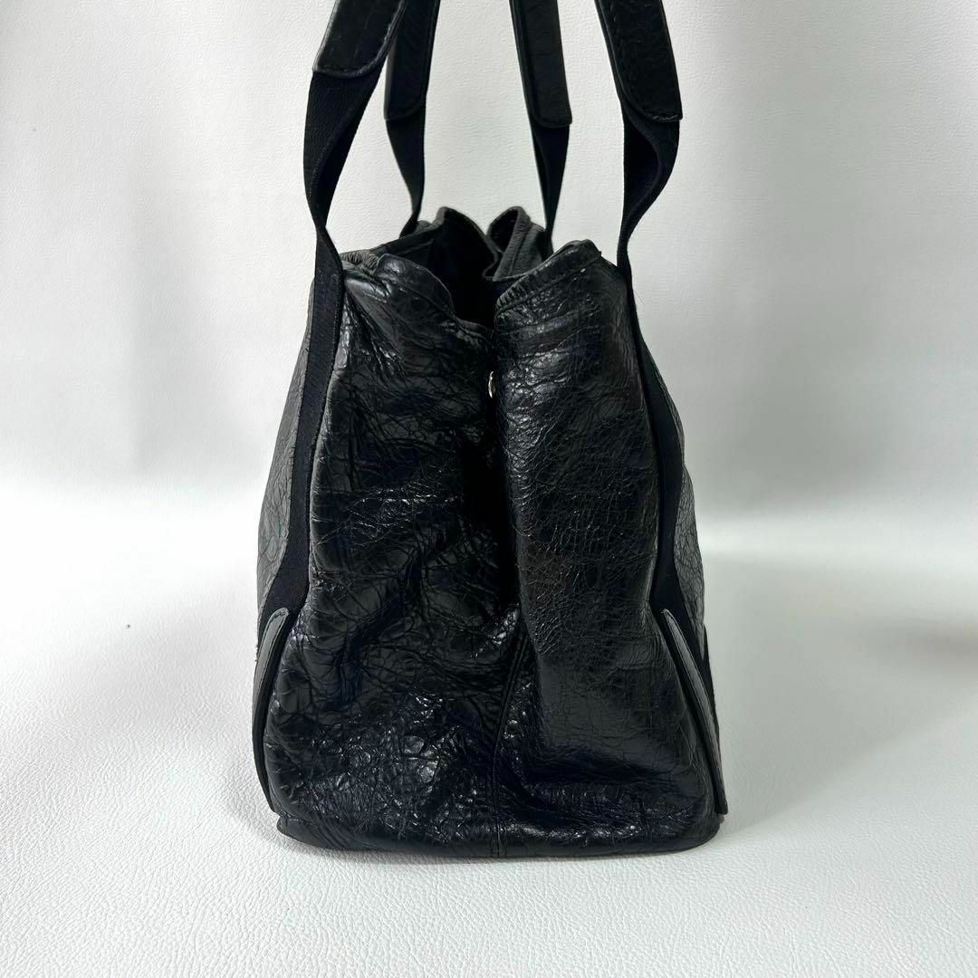 BALENCIAGA - 美品*バレンシアガ ネイビーカバスS レザー BALENCIAGA - 美品*バレンシアガ ネイビーカバスS レザー
