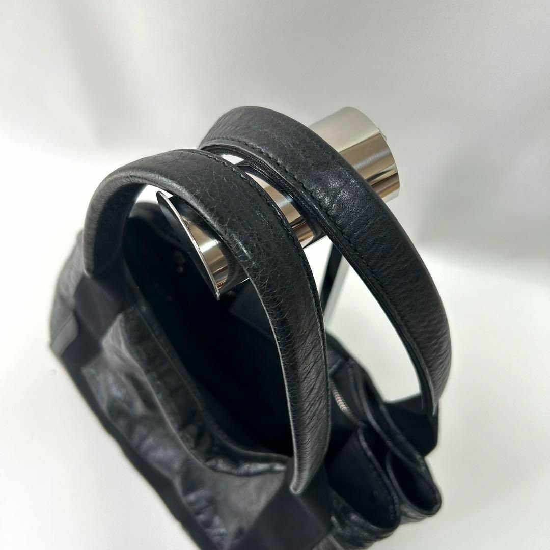 BALENCIAGA - 美品*バレンシアガ ネイビーカバスS レザー BALENCIAGA - 美品*バレンシアガ ネイビーカバスS レザー