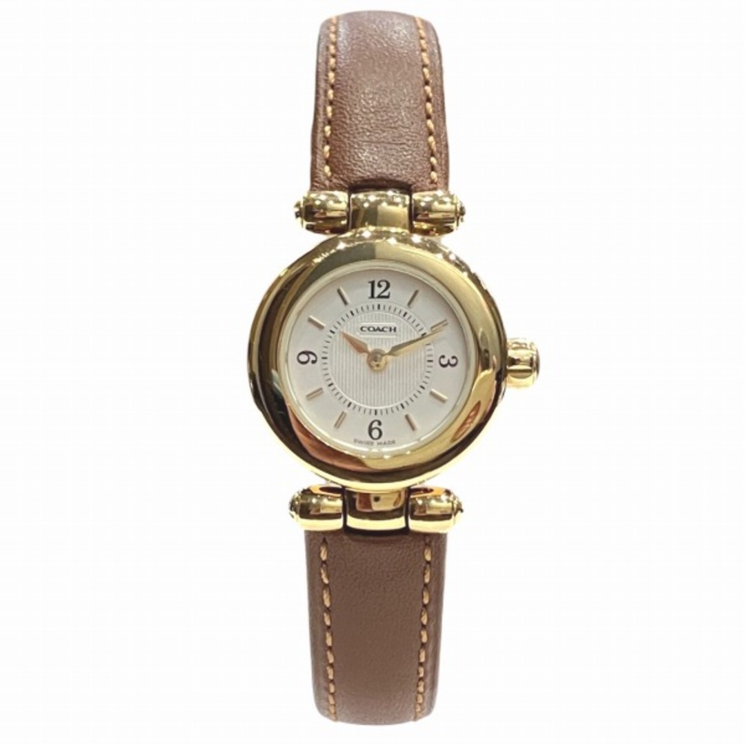 COACH - コーチ COACH W006 クォーツ SS レザー ゴールド 時計 COACH - コーチ COACH W006 クォーツ SS レザー ゴールド 時計