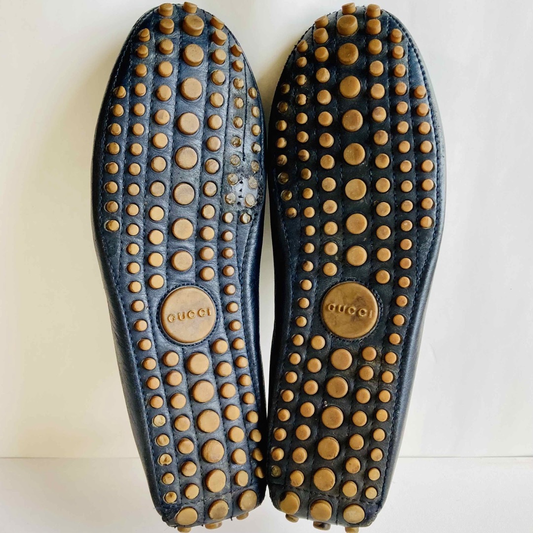 GUCCI - GUCCI グッチ 黒 ビットローファー 25cm 除菌・消臭済み GUCCI - GUCCI グッチ 黒 ビットローファー 25cm 除菌・消臭済み