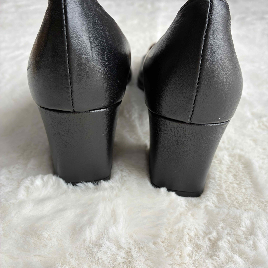 PELLICO - STATUS バックル付きレザーパンプス 36.5㎝ ブラック PELLICO - STATUS バックル付きレザーパンプス 36.5㎝ ブラック