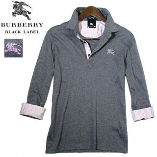 BURBERRY BLACK LABEL - バーバリーブラックレーベル ポロシャツ BURBERRY BLACK LABEL - バーバリーブラックレーベル ポロシャツ