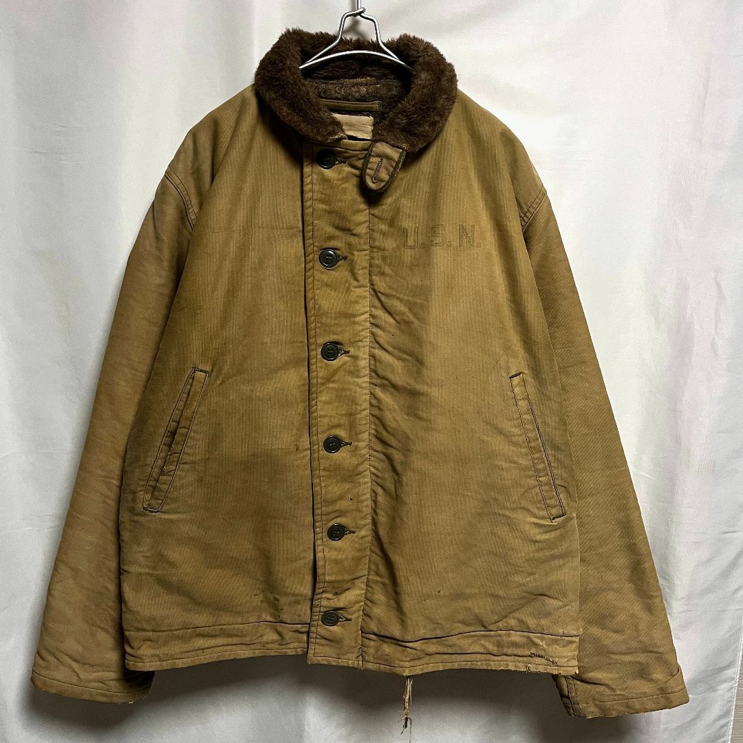 MILITARY - 40's米軍実物 N-1 デッキジャケット U.S.N. MILITARY - 40's米軍実物 N-1 デッキジャケット U.S.N.