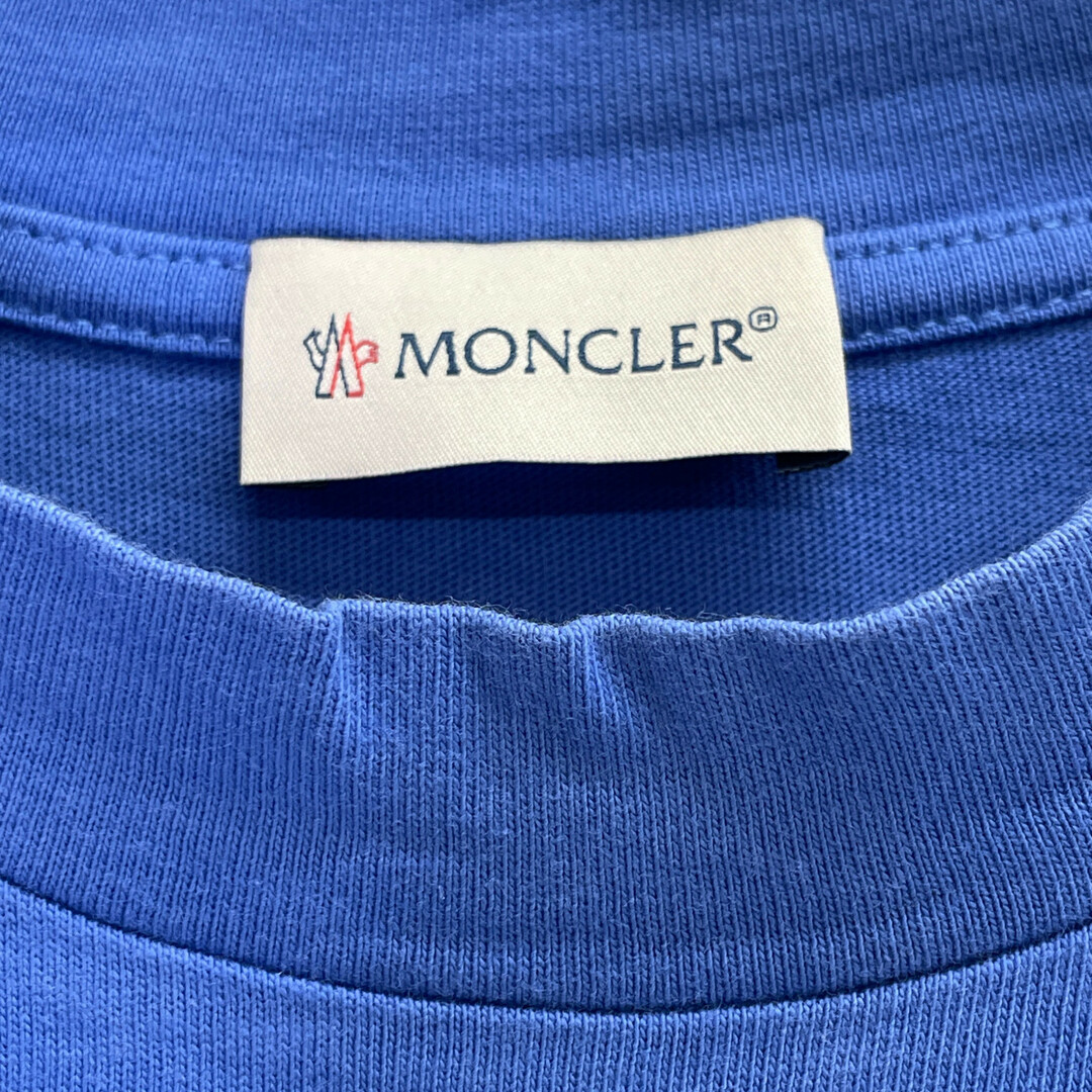 MONCLER - モンクレール 21年 ブルー Tシャツ Lの通販 by エコ MONCLER - モンクレール 21年 ブルー Tシャツ Lの通販 by エコ