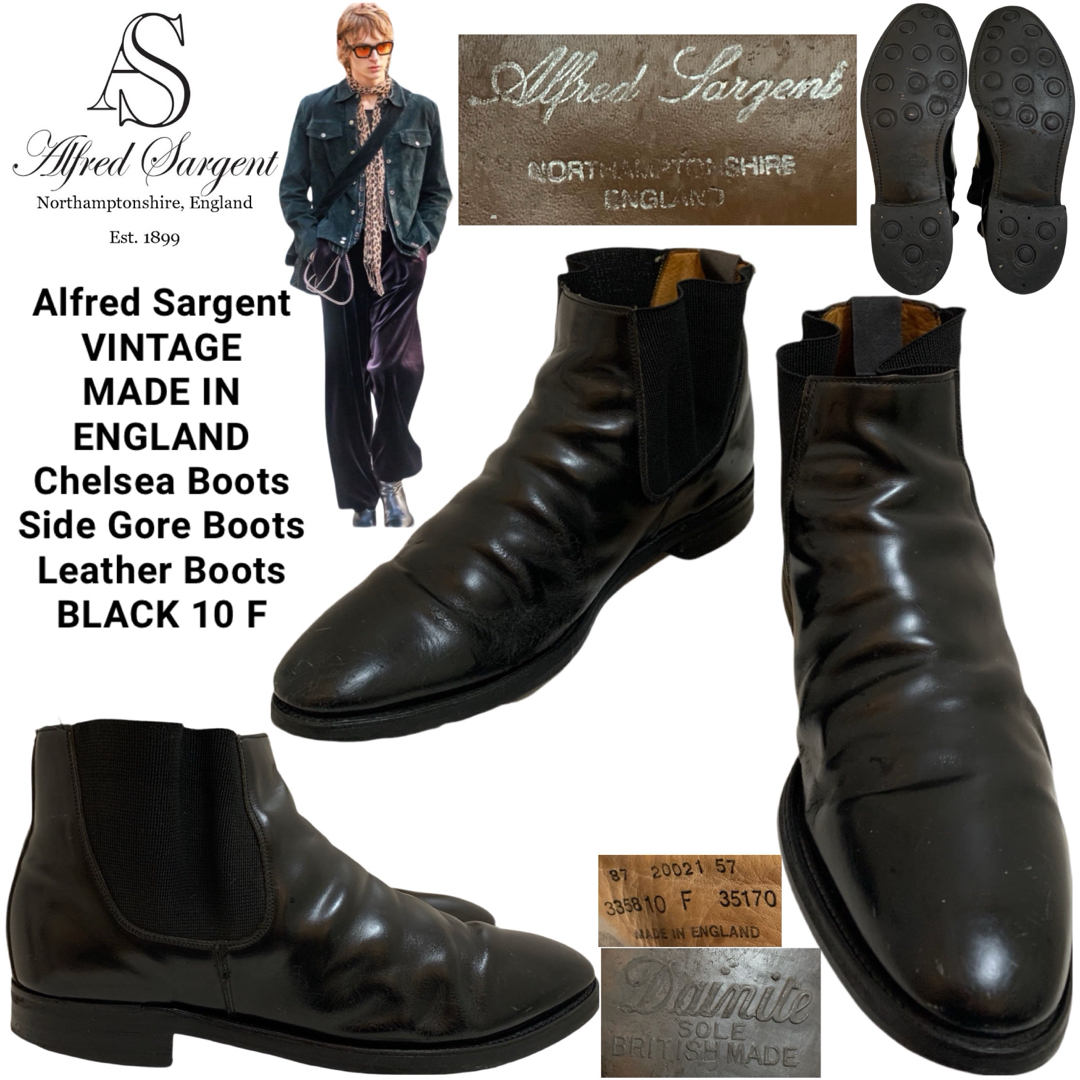 Alfred Sargent - Alfred Sargent ENGLAND製 チェルシーレザー Alfred Sargent - Alfred Sargent ENGLAND製 チェルシーレザー
