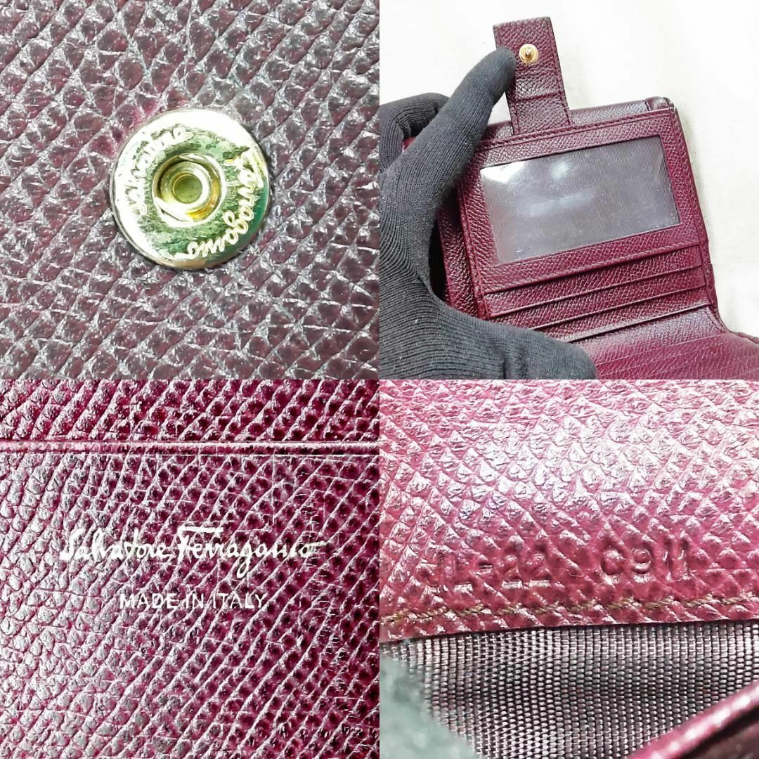 Salvatore Ferragamo - 箱付き 良品 フェラガモ Ferragamo 折り Salvatore Ferragamo - 箱付き 良品 フェラガモ Ferragamo 折り
