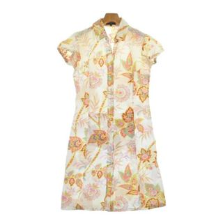 ETRO - ETRO エトロ シャツワンピース 44(L位) 白xピンクx緑等 ETRO - ETRO エトロ シャツワンピース 44(L位) 白xピンクx緑等