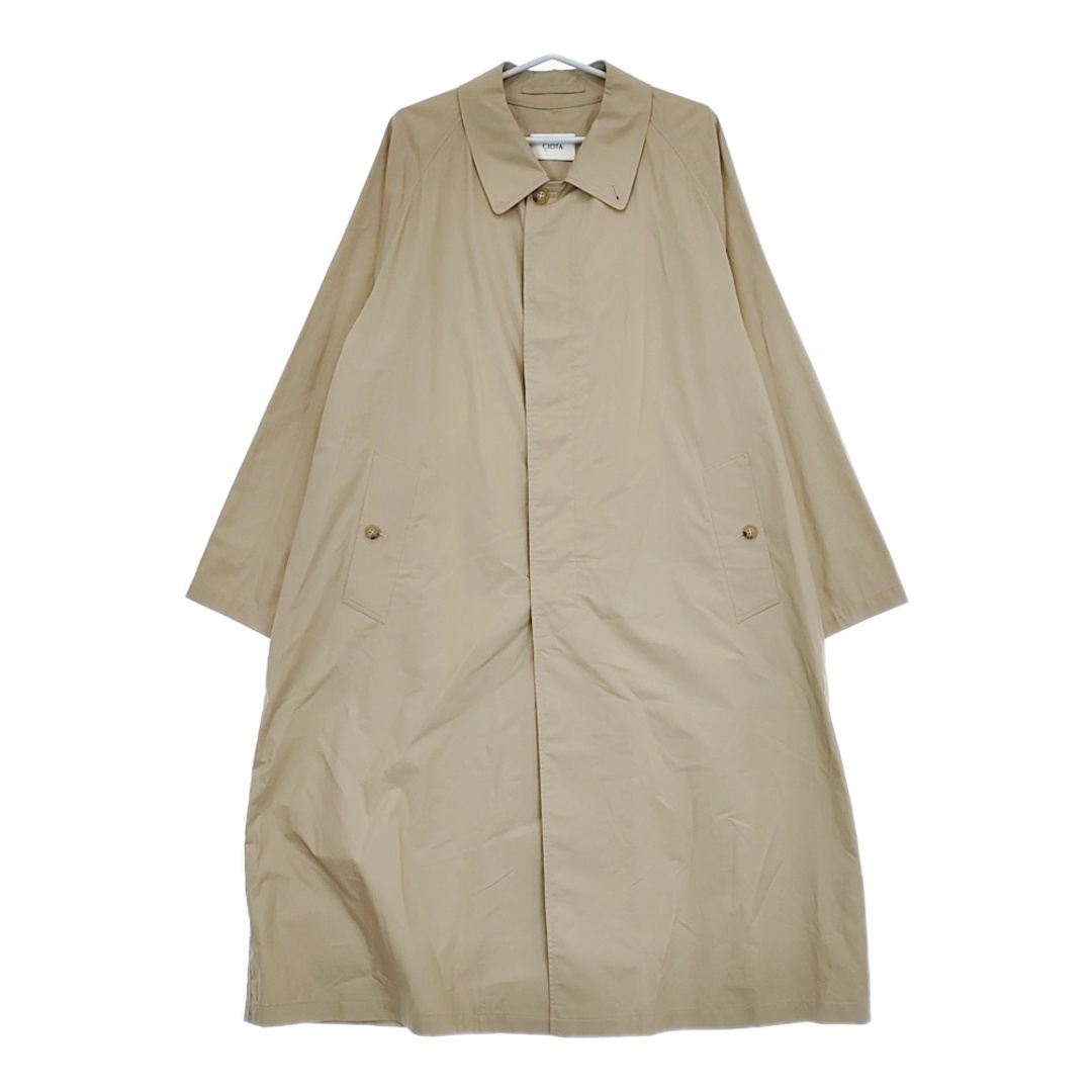 CIOTA Balmacaan Coat タイプライタークロス COLM-109 サイズ6 CIOTA Balmacaan Coat タイプライタークロス COLM-109 サイズ6