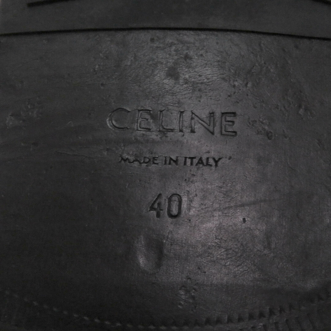 CELINE - 美品□CELINE セリーヌ サイドZIP ロゴ入り レース CELINE - 美品□CELINE セリーヌ サイドZIP ロゴ入り レース