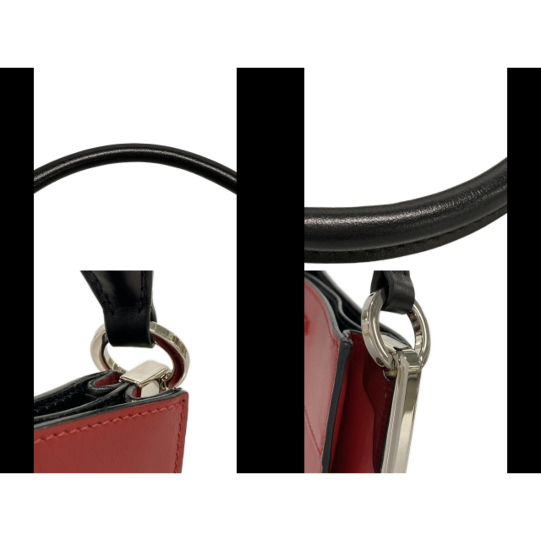 PRADA - PRADA(プラダ) ハンドバッグ マギット レッド×黒 レザー PRADA - PRADA(プラダ) ハンドバッグ マギット レッド×黒 レザー