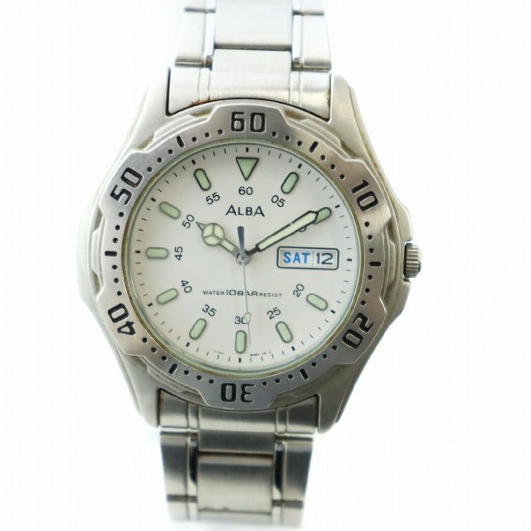 SEIKO - セイコー アルバ 腕時計 ウォッチ クォーツ カレンダー SEIKO - セイコー アルバ 腕時計 ウォッチ クォーツ カレンダー