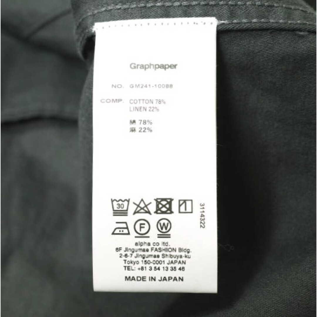 Graphpaper グラフペーパー 24SS 日本製 Cotton Linen Moleskin Graphpaper グラフペーパー 24SS 日本製 Cotton Linen Moleskin