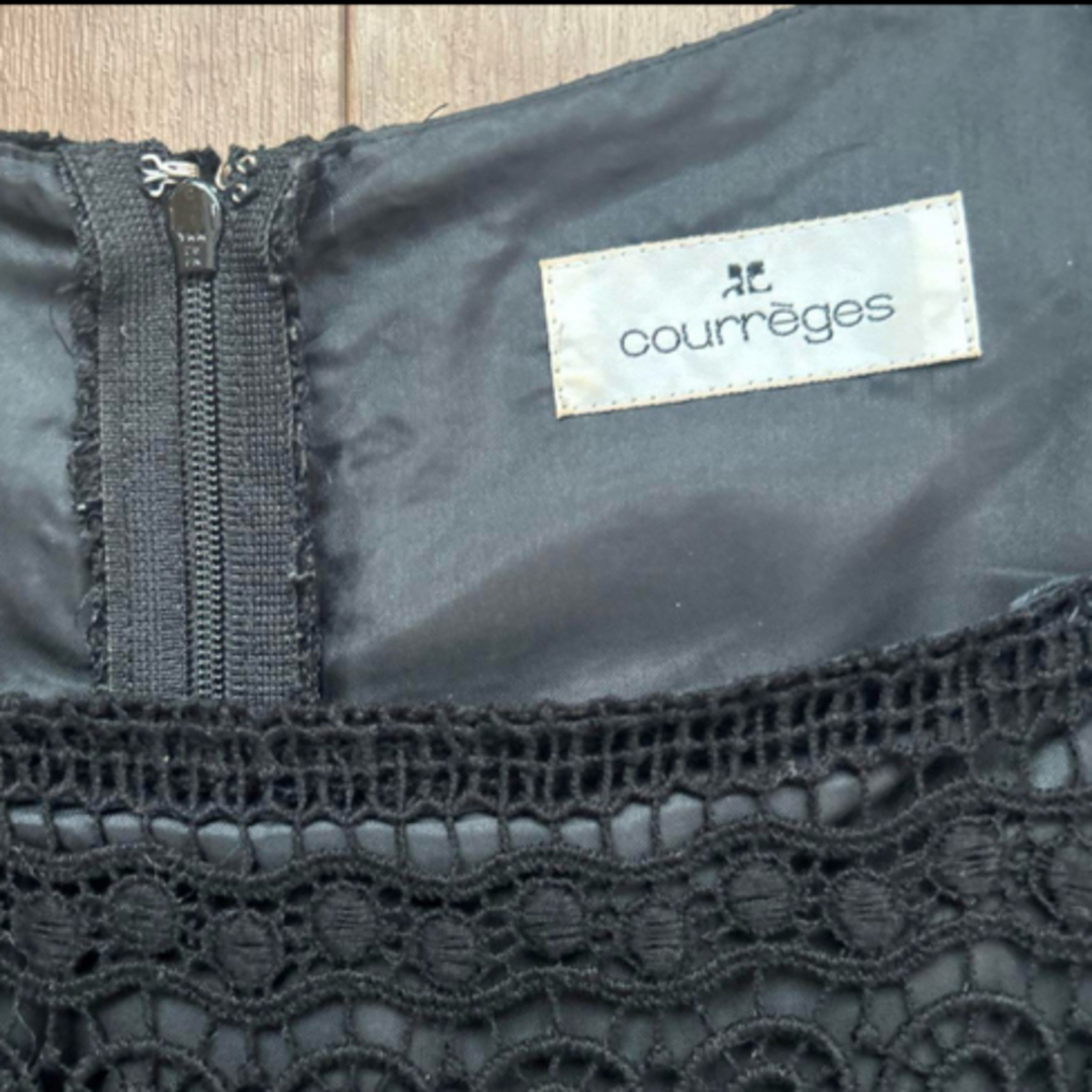 Courreges - クレージュコットン半袖ワンピースの通販 by Courreges - クレージュコットン半袖ワンピースの通販 by