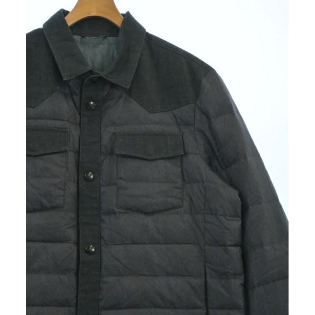 ETRO - ETRO エトロ ダウンジャケット/ダウンベスト 3XL 紺x黒 ETRO - ETRO エトロ ダウンジャケット/ダウンベスト 3XL 紺x黒