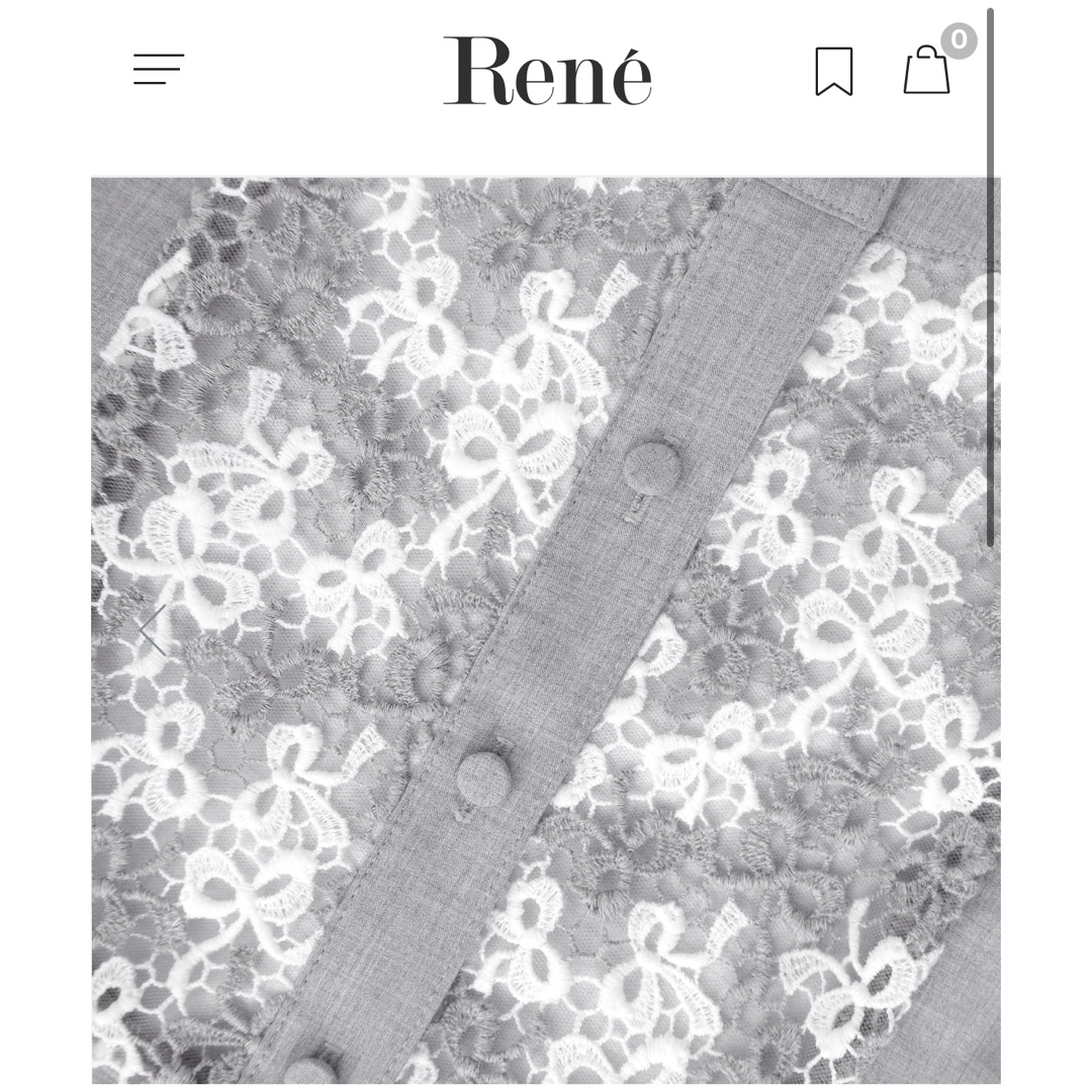 René - 未使用 Rene♡ 2025年 ワンピース“Lacy Ribbon”の通販 by René - 未使用 Rene♡ 2025年 ワンピース“Lacy Ribbon”の通販 by