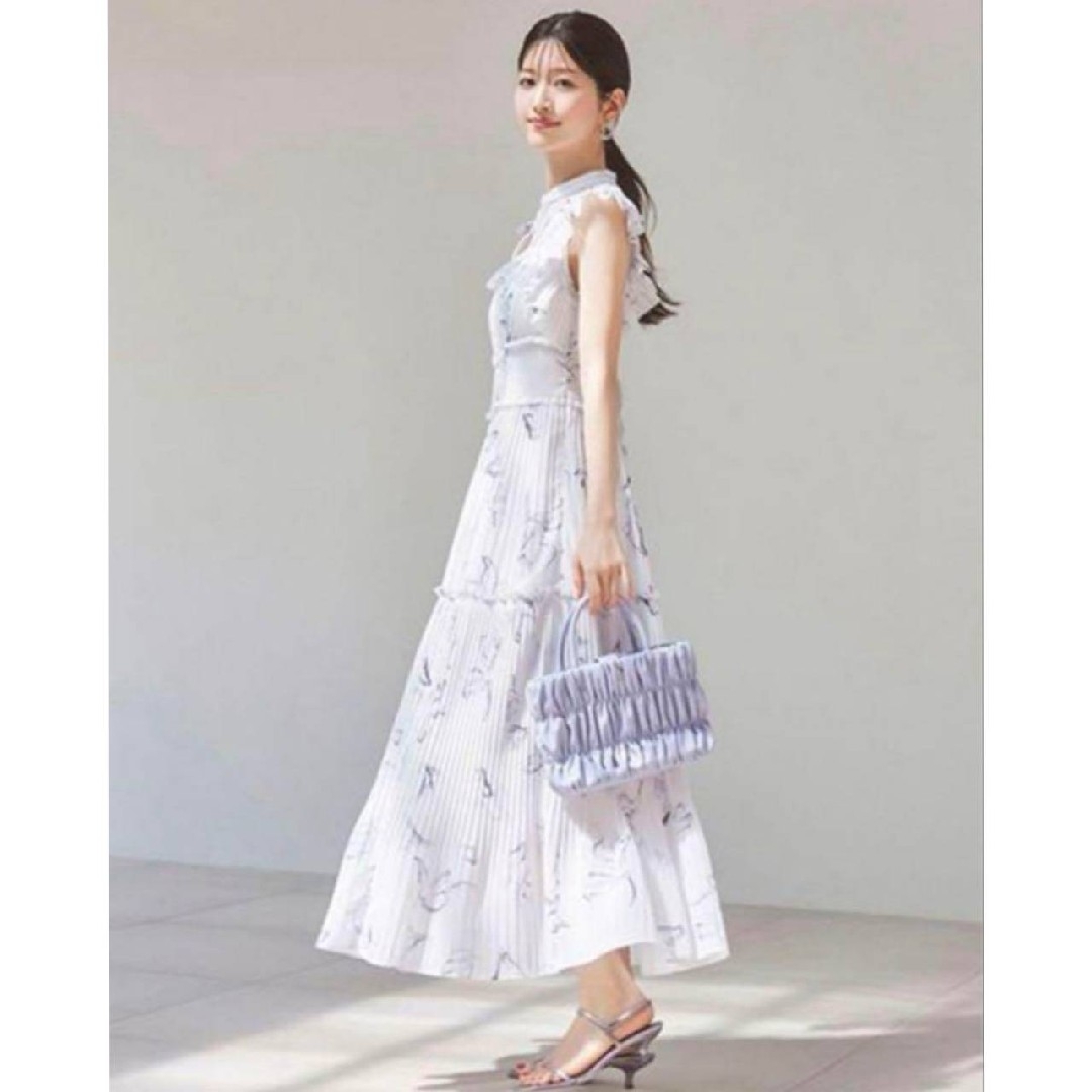 SNIDEL - SNIDEL♡Sustainable プリント プリーツ ワンピースの SNIDEL - SNIDEL♡Sustainable プリント プリーツ ワンピースの