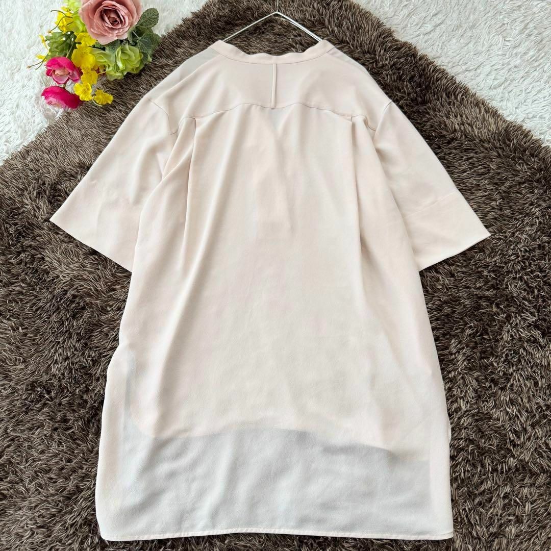 BEIGE, - 美品 BEIGE. ベイジ Vネック ブラウス 半袖 プル BEIGE, - 美品 BEIGE. ベイジ Vネック ブラウス 半袖 プル