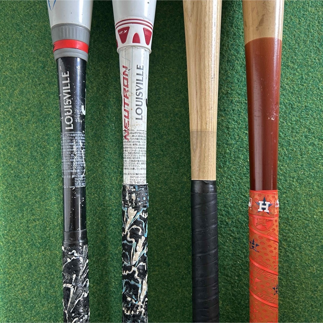 Louisville Slugger - 少年軟式 バット 4本まとめ売り Louisville Slugger - 少年軟式 バット 4本まとめ売り