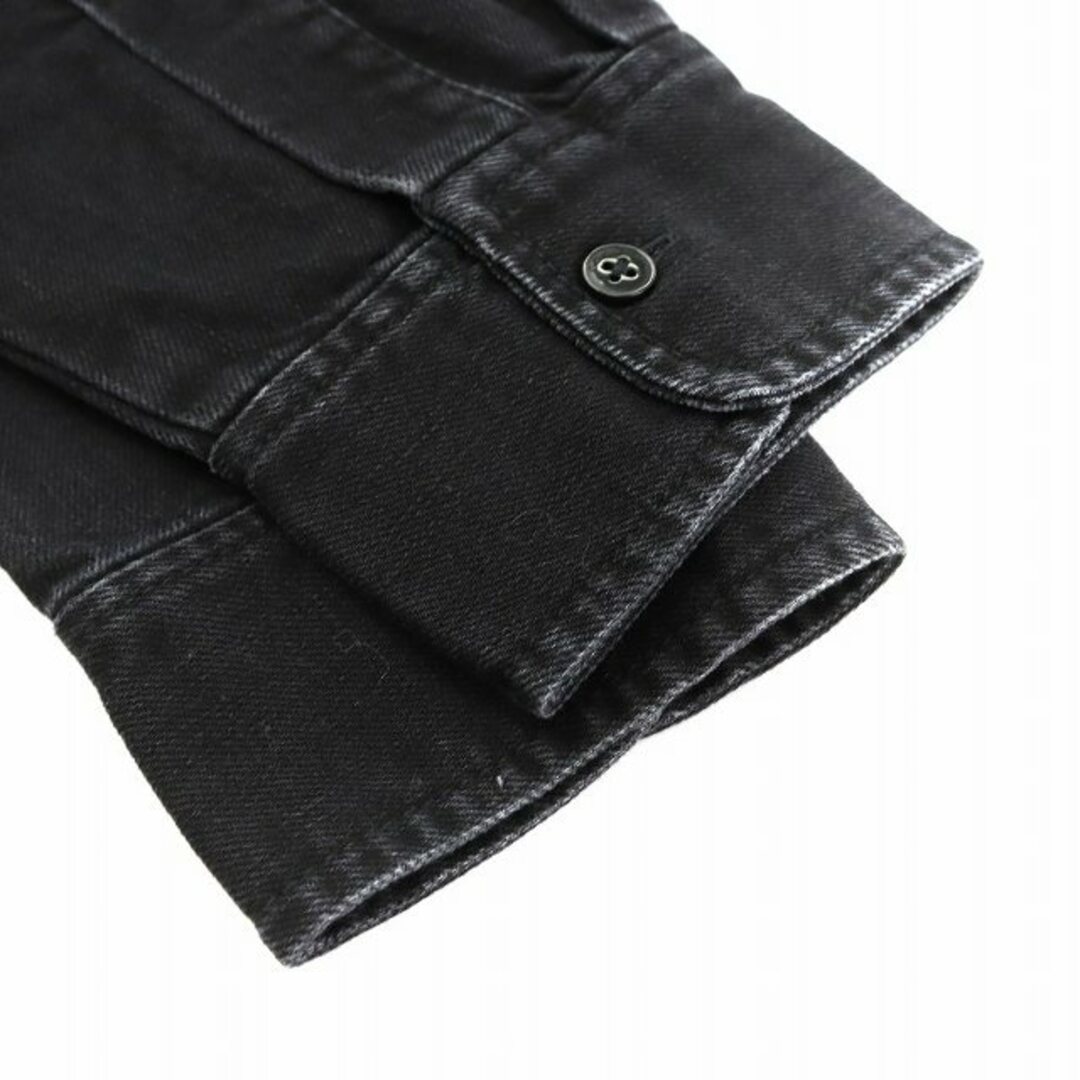 COACH - コーチ デニムシャツワンピース ロング丈 長袖 M 黒 COACH - コーチ デニムシャツワンピース ロング丈 長袖 M 黒