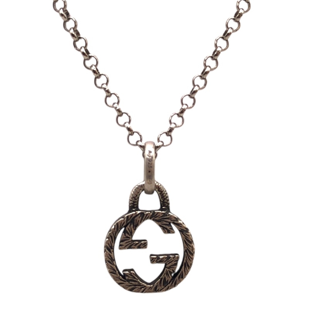 GUCCI - グッチ GUCCI インターロッキング Gネックレス シルバー GUCCI - グッチ GUCCI インターロッキング Gネックレス シルバー
