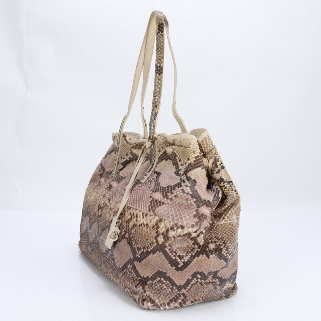 JIMMY CHOO - ジミーチュウ パイソン レザー トート バッグ JIMMY CHOO - ジミーチュウ パイソン レザー トート バッグ