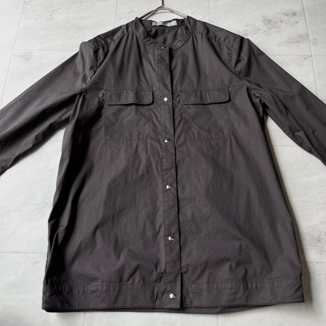 Theory luxe - 【美品】Theory luxe バンドカラー 長袖シャツ Theory luxe - 【美品】Theory luxe バンドカラー 長袖シャツ