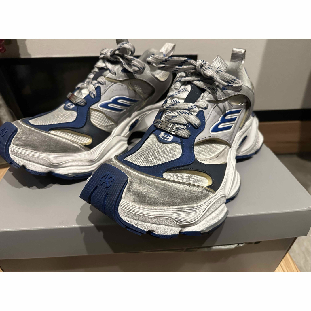 BALENCIAGA - BALENCIAGA CARGO カーゴ ブルー/シルバーの通販 BALENCIAGA - BALENCIAGA CARGO カーゴ ブルー/シルバーの通販