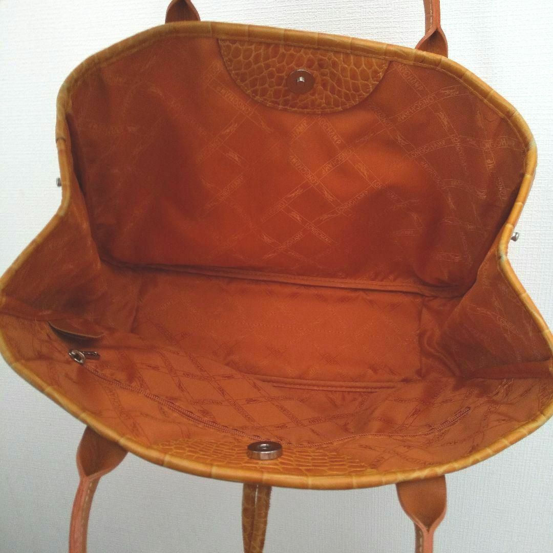 LONGCHAMP - ky63 ロンシャン LONGCHAMP ハンドバッグ オレンジ LONGCHAMP - ky63 ロンシャン LONGCHAMP ハンドバッグ オレンジ