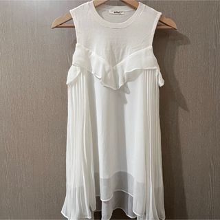 SNIDEL - 〈SNIDEL〉コットンライクラッフルカラーチュニックの SNIDEL - 〈SNIDEL〉コットンライクラッフルカラーチュニックの