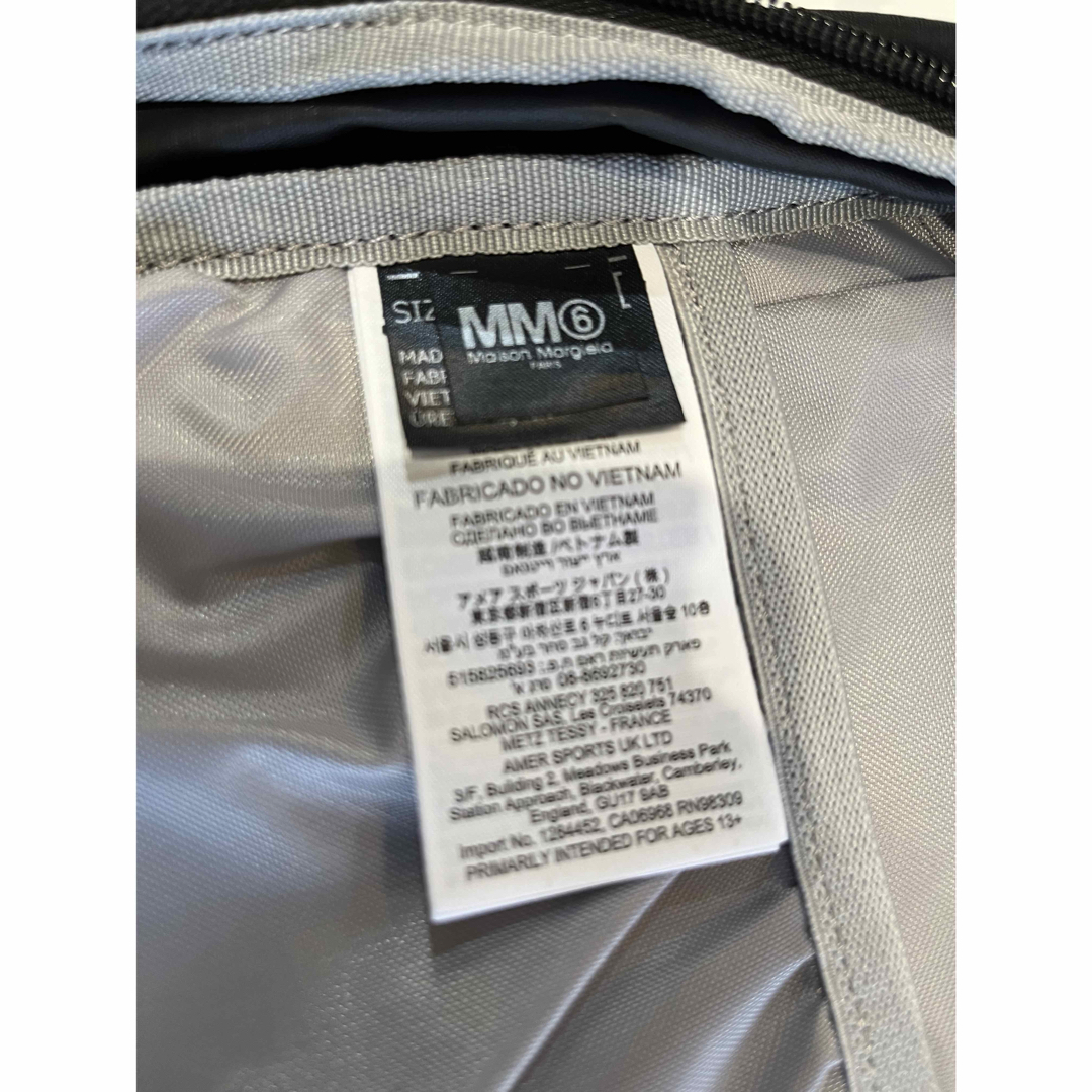 MM6 - 24AW mm6×Salomonサロモン バックパック リュック 黒 正規 MM6 - 24AW mm6×Salomonサロモン バックパック リュック 黒 正規