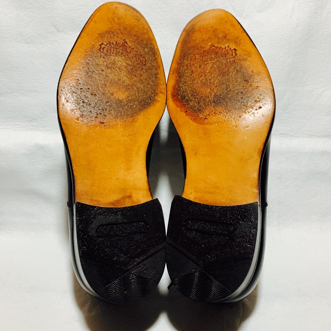 GRENSON - 【極美品】Grenson 英国製 一枚革 Footmaster UK6.5の GRENSON - 【極美品】Grenson 英国製 一枚革 Footmaster UK6.5の