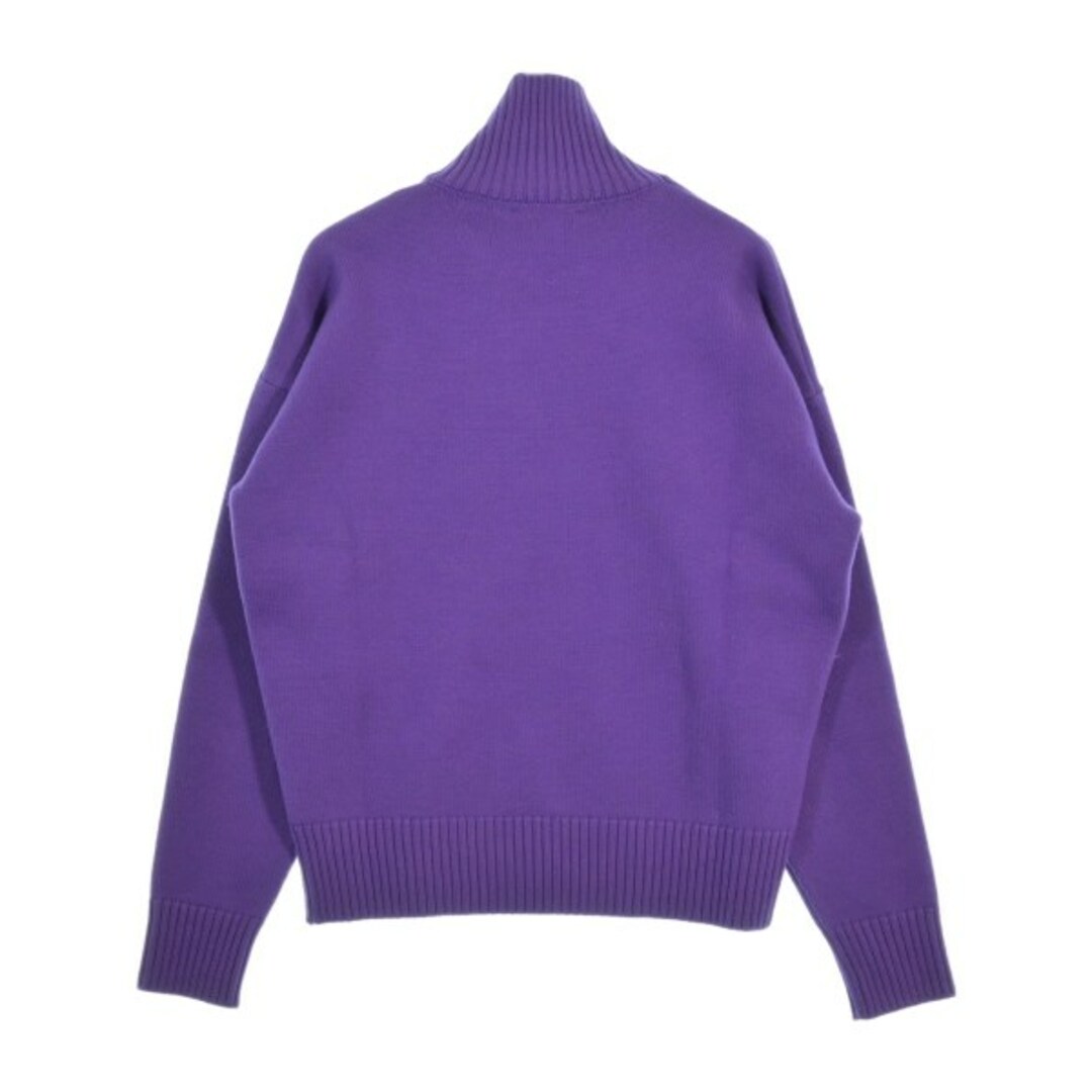 ami - ami アミ ニット・セーター -(XL位) 紫 【古着】【中古 ami - ami アミ ニット・セーター -(XL位) 紫 【古着】【中古