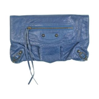 BALENCIAGA - BALENCIAGA バレンシアガ クラッチバッグ - 青 BALENCIAGA - BALENCIAGA バレンシアガ クラッチバッグ - 青